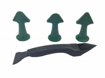 China 4 PCS Multifunktioneel afdichtingsmiddel schraper en caulk trowel spuitstuk Plus en siliconen caulking tools afwerkingstool ((BC-P053) Te koop
