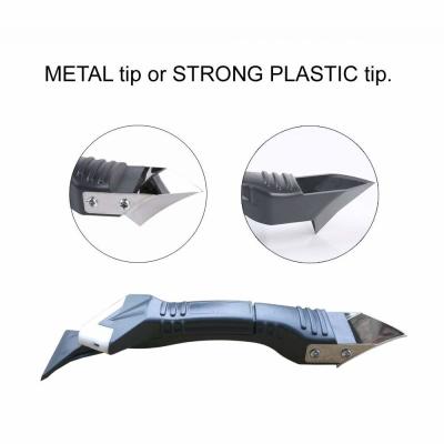 Cina Kit di attrezzi per la rimozione e la finitura del calco del sigillante in silicone - 3 in 1 strumento per rimuovere il raschietto del sigillante con strumento di calco lisciante in 4 pezzi in vendita