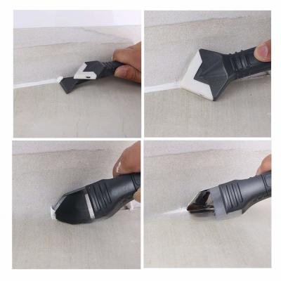 Cina Kit di attrezzi per la rimozione e la finitura del calco del sigillante in silicone - 3 in 1 strumento per rimuovere il raschietto del sigillante con strumento di calco lisciante in 4 pezzi in vendita