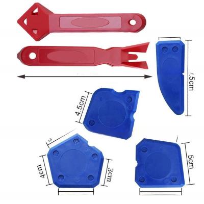 Cina Strumenti di finitura del sigillante, 10 confezioni Kit di calcificazione in silicone per tutti i bagni cucina, strumento di rimozione del calciatore per raschiatore adatto per angolo in vendita