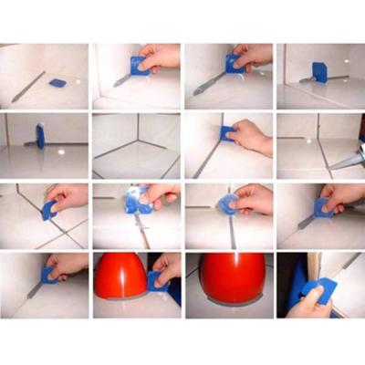 Cina Strumenti di finitura del sigillante, 10 confezioni Kit di calcificazione in silicone per tutti i bagni cucina, strumento di rimozione del calciatore per raschiatore adatto per angolo in vendita