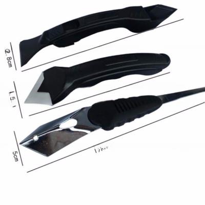 Cina Set di raschiatrici in silicone 3pcs Strumento di incollatura di raschiatrici in silicone per incollatura di sigillante Kit di pulizia finale Set di sigillante Spatula sigillante in vendita
