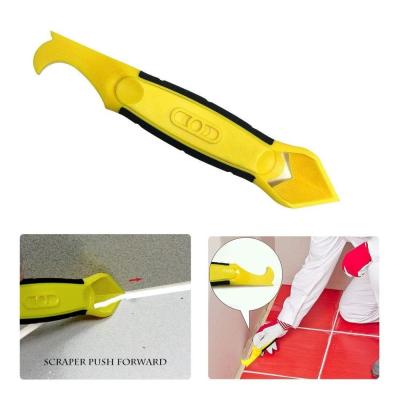 China 3 peças Kit de ferramentas de calafação, amarelo silicone selante de acabamento e substituir ferramenta de remoção com um bico de calafação à venda
