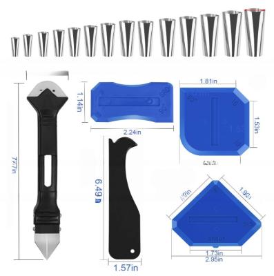 中国 14Pcs 6 in 1 シリコンカッシングツール カッシングノズル アプリケーション器 仕上げキット 密封剤 仕上げツール グルート スクラッパー 販売のため
