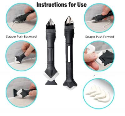 Cina 13pcs gomma sigillante ugello Plus raschiatori sigillante raschiatori silicone sigillante strumento di sigillamento kit in vendita
