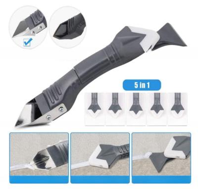 Cina 3 in 1 Strumenti per la rimozione del calco con testa in acciaio inossidabile Silicone Sealant Finishing Tool Grut Scraper 13pcs Caulking Tool Kit in vendita