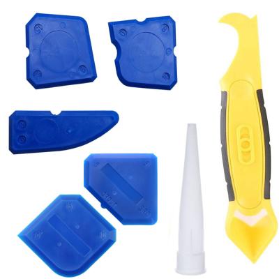 Cina 7pcs kit di attrezzi per il sigillamento attrezzi per la rimozione del sigillante attrezzi per la finitura del sigillante in vendita