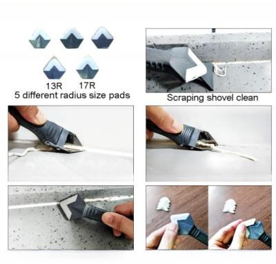 Cina Kit di attrezzi per il caulking, silicone troweling pad liscio con vecchio scraper in acciaio inossidabile, scraper sigillante in vendita