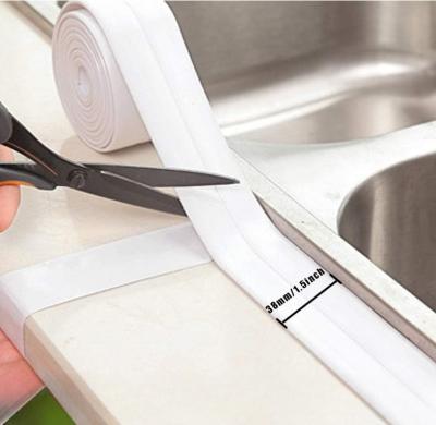 Caulking Sealing Tape with Seal Tool, for Kitchen Sink, Toilet, Bathtub, Wall Edge, Waterproof Tape Caulk, 38mm x 3.2m, White