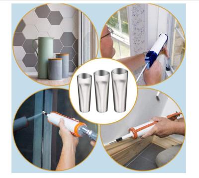 Cina 6 in 1 Silicone strumento di calcificazione, strumento di calcificazione set di acciaio inossidabile sigillante kit di ugello di calcificazione, kit di finitura applicatore in vendita