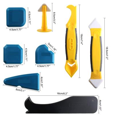 Cina 8pcs Caulking Tool Kit 8 in 1 Professional Silicone Sealant Finishing Scratch Remover Tool per la cucina del bagno in vendita