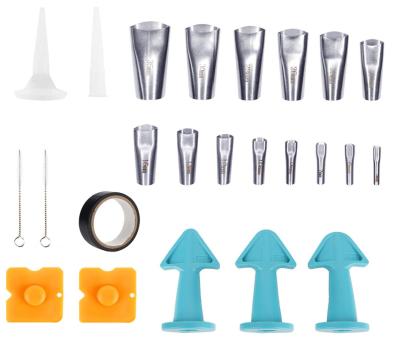 Cina K-018 Strumento di finitura di calcificazione 24 PCS Applicatore di ugelli di calcificazione in acciaio inossidabile in vendita