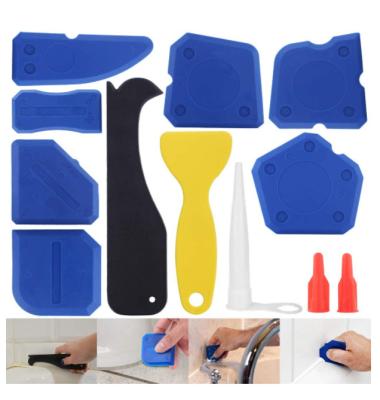 Cina Strumento di scarico di silicone sigilante di finitura kit utensili di colata 12 pezzi Caulk Skirting Boards & Base Boards Pad sostitutibili in vendita