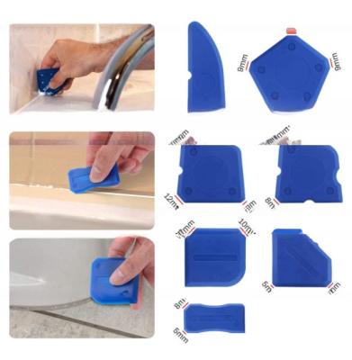 Cina Strumento di scarico di silicone sigilante di finitura kit utensili di colata 12 pezzi Caulk Skirting Boards & Base Boards Pad sostitutibili in vendita