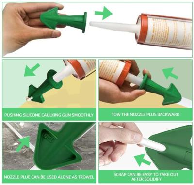 China 4 Pcs aplicador de bocal de calafação e conjunto de raspadores Ferramenta de acabamento de selante Ferramenta de remoção de silicone Kit de ferramentas de suavização de silicone à venda
