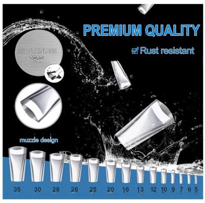 Cina 3 in 1 strumento di calcificazione in silicone 14pcs applicatore di ugelli di calcificazione finitore kit di strumenti di sigillamento finitura strumento di scraper di calcificazione in vendita
