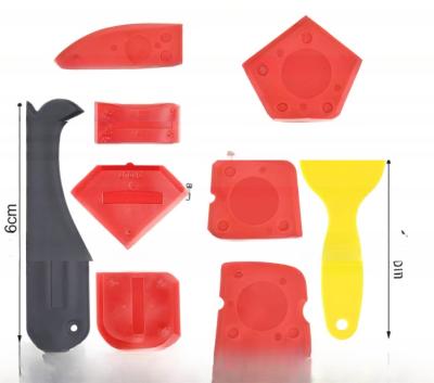 Cina 12 pezzi Kit di attrezzi per il sigillamento Strumento di finitura del sigillante in silicone Scraper di grumica Rimozione del sigillamento e ugello del sigillamento in vendita