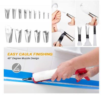 China 32 Pcs 3 em 1 ferramenta de calcificação de silicone 14Pcs aplicador de bocal de calcificação de acabamento Kit de ferramentas selante de acabamento de ferramenta de acabamento de caulk raspador à venda