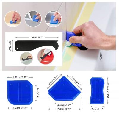 China 32 Pcs 3 em 1 ferramenta de calcificação de silicone 14Pcs aplicador de bocal de calcificação de acabamento Kit de ferramentas selante de acabamento de ferramenta de acabamento de caulk raspador à venda