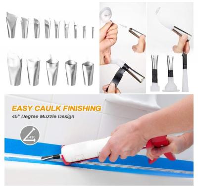 China 32 Pcs 3 em 1 ferramenta de calcificação de silicone 14Pcs aplicador de bocal de calcificação de acabamento Kit de ferramentas selante de acabamento de ferramenta de acabamento de caulk raspador à venda