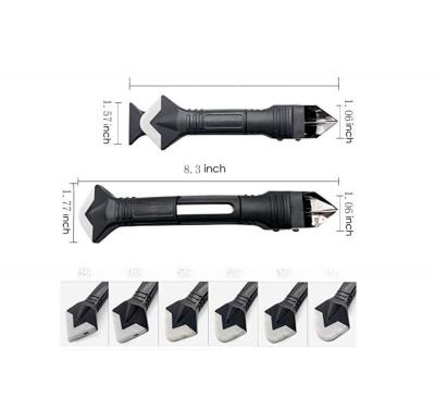Cina Kit di attrezzi per la finitura del caulking, 3 in 1 Attrezzi per la caulking in silicone sigillante Caulk Remover Grout Scraper Attrezzi per la finitura del silicone in vendita