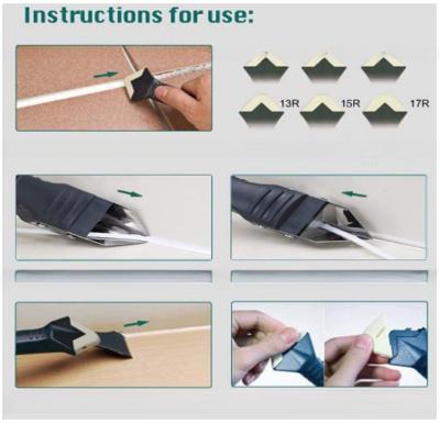 Cina Kit di attrezzi per la finitura del caulking, 3 in 1 Attrezzi per la caulking in silicone sigillante Caulk Remover Grout Scraper Attrezzi per la finitura del silicone in vendita