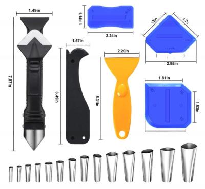 Cina 26PCS Kit di attrezzature per la finitura di calcificazione 3 in 1 Attrezzature (testa in acciaio inossidabile) Kit di ugelli di sigillante in vendita