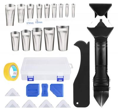 Cina 6 in 1 Kit di strumenti di calcificazione in silicone 25Pcs Strumento di rimozione dell'applicatore dell'ugello di calcificazione con raschiatore / ugello di guarnizione in silicone in vendita