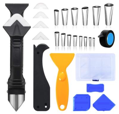 Cina 26PCS Kit di attrezzature per la finitura di calcificazione, 3 in 1 Strumenti di calcificazione (testa in acciaio inossidabile), Kit di ugelli di chiusura del sigillante in vendita