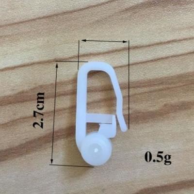 China 8mm tamanho padrão 120pcs rolos de cortina para dentro de trilhos ganchos cortina planadores com 6 freios à venda