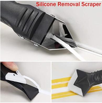 China 13 stuks rode schrapers 3 in 1 Silicone Caulking Removal Tools Set Kit Sealant Finishing Tool Scraper Caulk Remover/ Nozzle Te koop