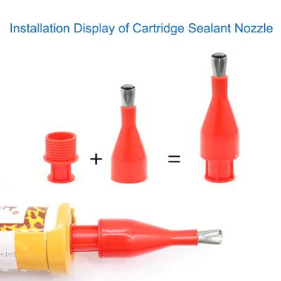 Cina Base di connessione di estensore di ugello di sigillante in silicone per applicatori di ugello di sigillo in vendita