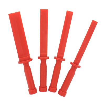 China 4pcs Rood Plastic Chisel Set Wheel Weight Remover Tool Non-Marring Super Grip Plastic Chisel Scraper Te koop