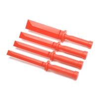 China Red Plastic Chisel Scraper Wheel Weight Removal Tool Non-Marring Composite Scraper Set 4PC for sale