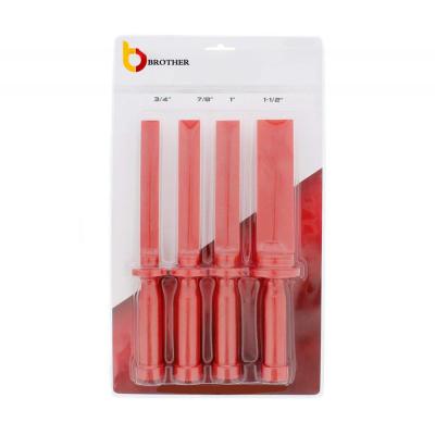 China Rodas de raspador de cinzel de plástico vermelho Ferramenta de remoção de peso de raspador composto não marcado 4PC à venda