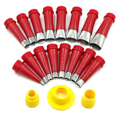 Cina 19pcs acciaio inossidabile rosso applicatore di ugelli di calcificazione in vendita