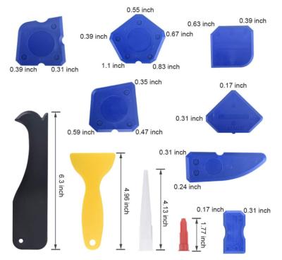 China K-052 23 PCS Kit de Ferramentas de Caulking, Ferramenta de Caulking 3 em 1 Ferramenta de acabamento de selante de silicone, raspador de argamassa à venda