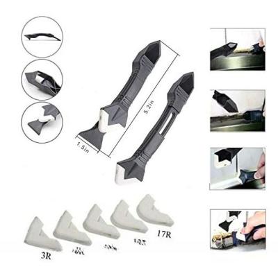 China K-052 23 PCS Kit de Ferramentas de Caulking, Ferramenta de Caulking 3 em 1 Ferramenta de acabamento de selante de silicone, raspador de argamassa à venda
