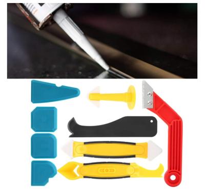 Cina 9pc/set Strumento di finitura di calcificazione Scraper di sigillante di silicone multifunzionale Scraper di sigillante in vendita