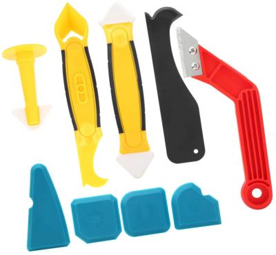 Cina 9pc/set Strumento di finitura di calcificazione Scraper di sigillante di silicone multifunzionale Scraper di sigillante in vendita