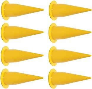 Cina ugello di plastica giallo colorato per pistola di sigillazione in vendita