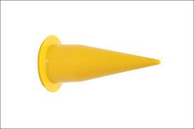 Cina ugello di plastica giallo colorato per pistola di sigillazione in vendita