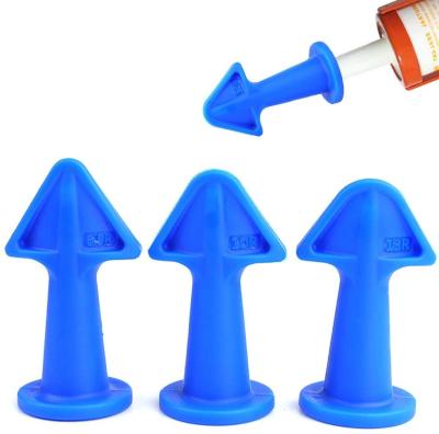 China 3 pcs azul / verde Ferramentas de caldeiramento de silicone Bocal de selante de plástico Epoxi pistão Bocal de caldeiramento aplicador de bocal Acessórios à venda