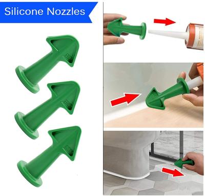Cina 3 pcs blu / verde Silicone strumentazione di scarico di plastica di sigillante ugello di epossidica pistone di scarico di ugello applicatore accessori in vendita
