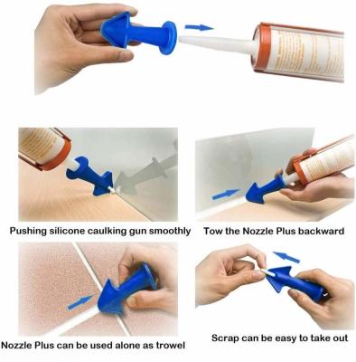 Cina 3 pcs blu / verde Silicone strumentazione di scarico di plastica di sigillante ugello di epossidica pistone di scarico di ugello applicatore accessori in vendita