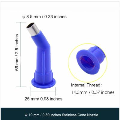 Cina Cone di plastica piegato per la caulking della pistola salsiccia e cartuccia Tipo di caulk inossidabile ugello di doppio uso adesivo strutturale applicare per la porta W in vendita
