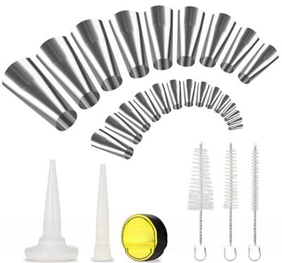 China Kit de acabamento de calafaçao 29PCS Bocas de extensão Borracha de borracha aplicador de bocal de calafaçao à venda