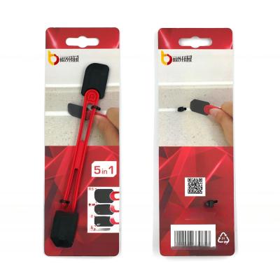 China 1PC 5in1 Ferramenta de raspador de calafaça de plástico Razor Handy Spatula de silicone à venda