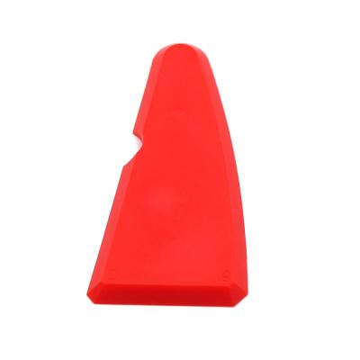 Cina Plastico rosso singolo di silicone sigilante Fusto di finitura di sigillamento liscia Spatula raschiatore strumento di calcificazione in vendita
