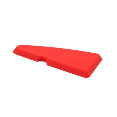 Cina Plastico rosso singolo di silicone sigilante Fusto di finitura di sigillamento liscia Spatula raschiatore strumento di calcificazione in vendita